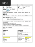 2nd Grade Extreme Weather Lesson Plan | PDF | Lesson Plan | Extreme Weather
