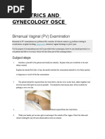 OSCE Checklist Obstetric Abdominal Examination | PDF | Science ...