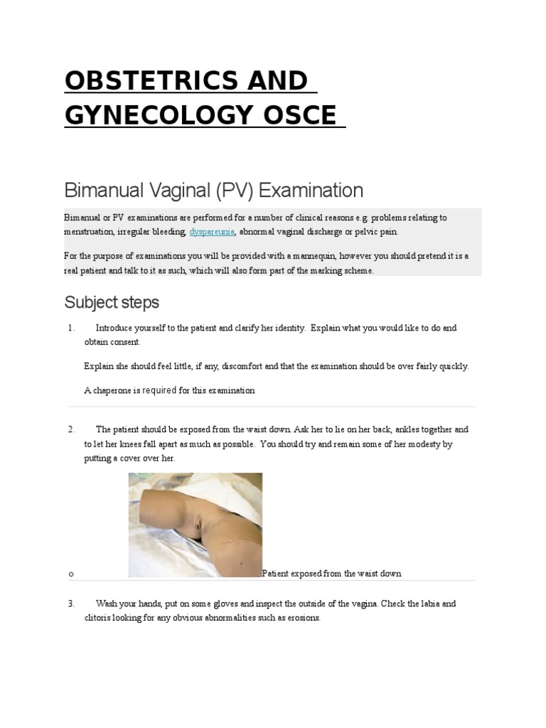 Ob Gyn Osce | PDF | Infants | Pregnancy