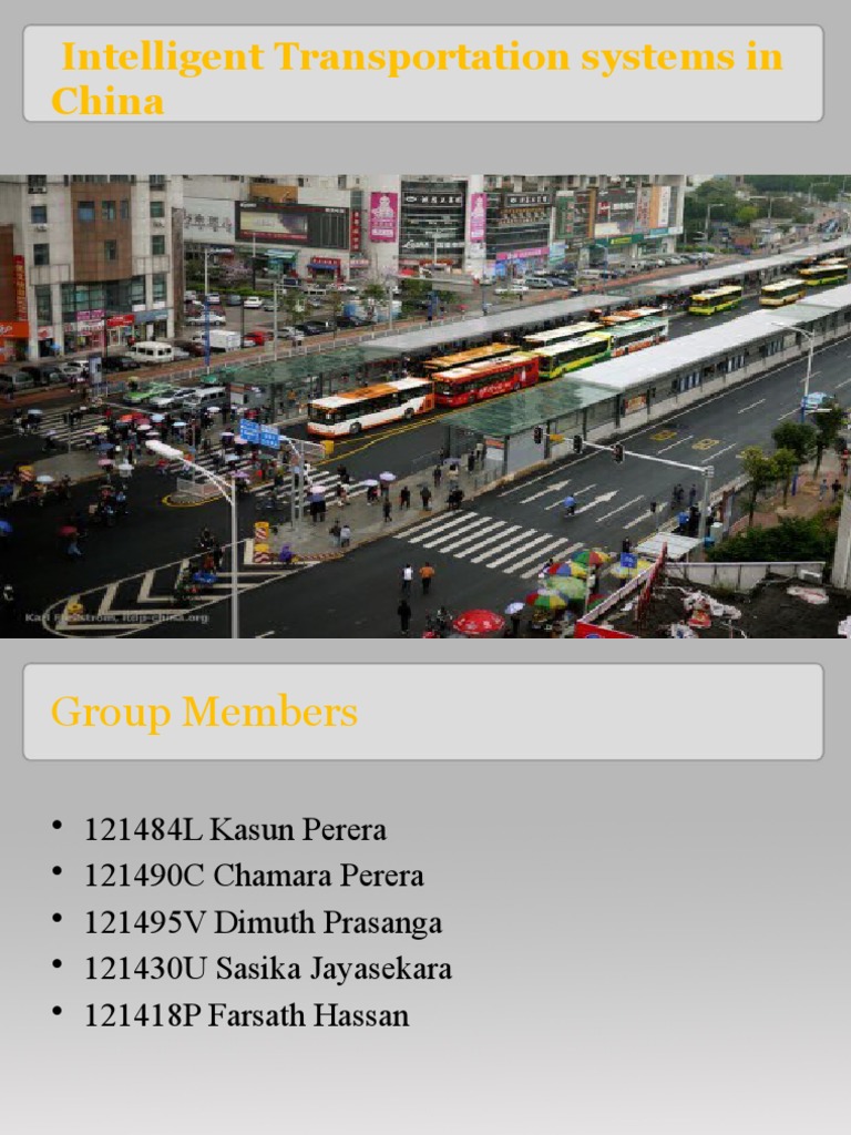 China: Intelligent Transportation Systems in | PDF | Traffic | Traffic ...