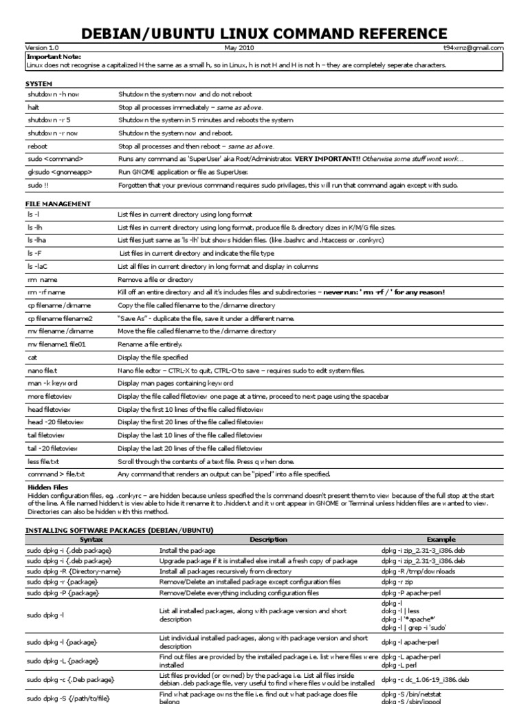 Linux Commands | Download Free PDF | Unix Software | Information Technology Management