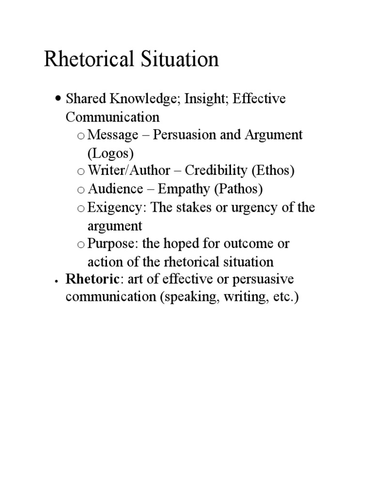 Rhetoric Notes | PDF