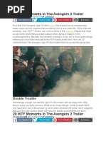 The Entire Avengers Age of Ultron Script | PDF