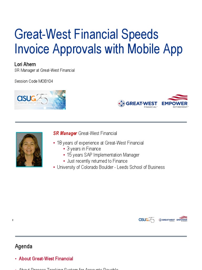 Great-West Financial Speeds Invoice Approvals With Mobile App | PDF ...