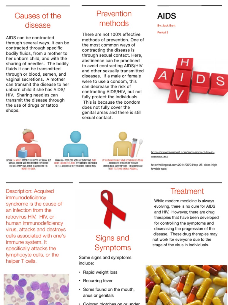 Aids Brochure | PDF | Hiv/Aids | Medicine