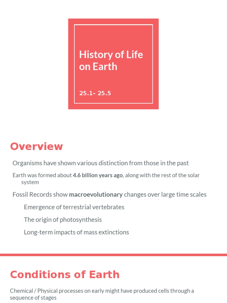 Evolutionary History of Life on Earth | PDF | Fossil | Gene