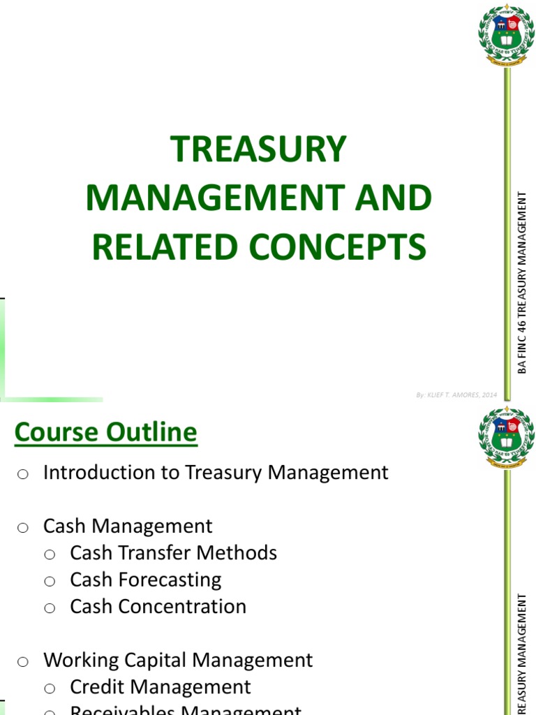 Treasury Management Course Guide | PDF | Clearing (Finance) | Banks