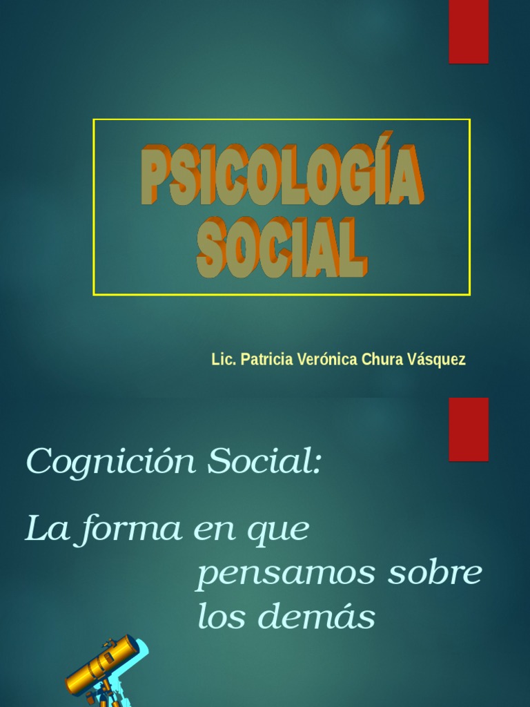 Cognición Social | PDF | Psicología Social | Sicología