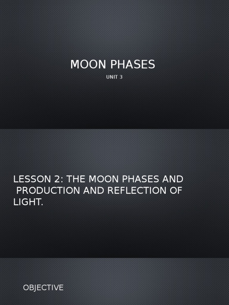 Moon Phases | PDF