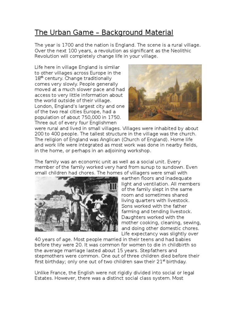 Industrial Revolution Simulation | PDF | Factory | Marriage