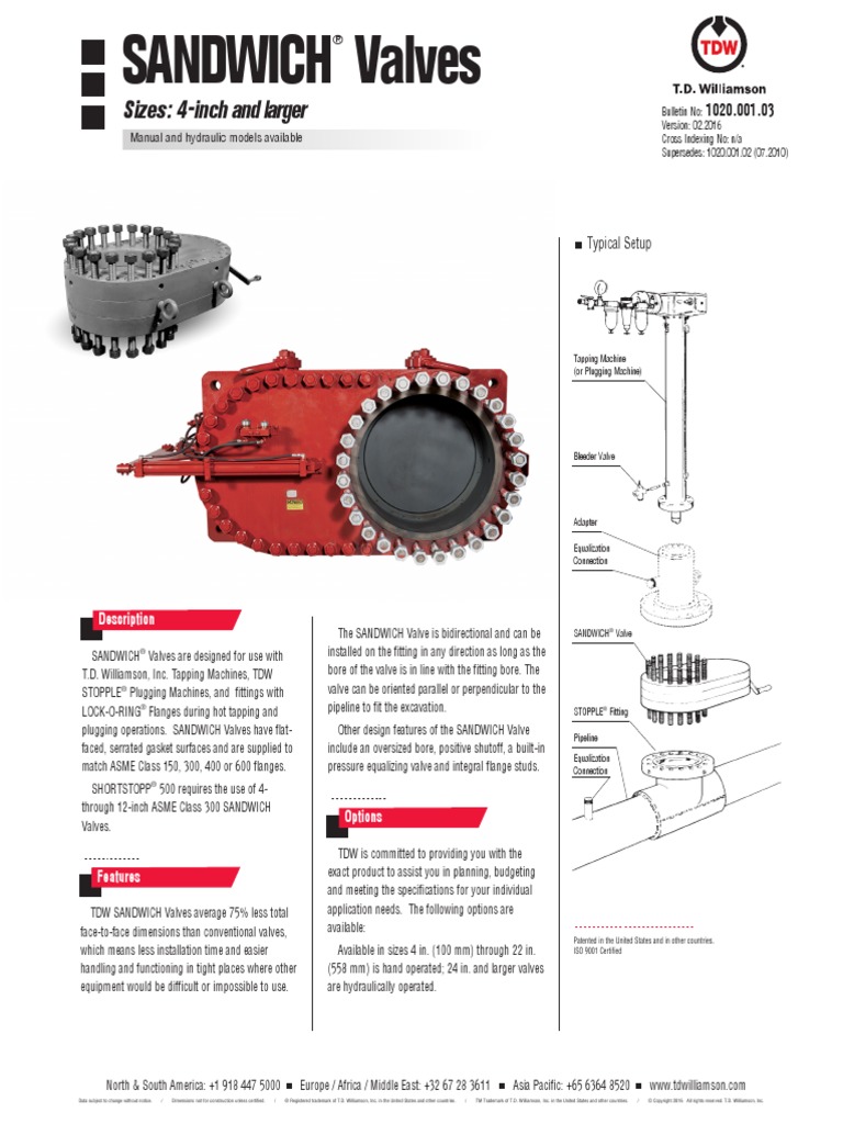 Sizes: 4-Inch and Larger: Typical Setup | PDF | Valve | Mechanical ...