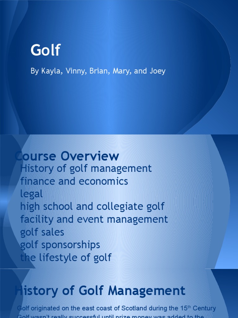 East Coast Golf Management Insights | PDF | Golf Course | Sports