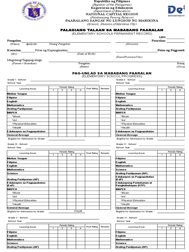 Blank Form 137 | Psychological Concepts | Further Education