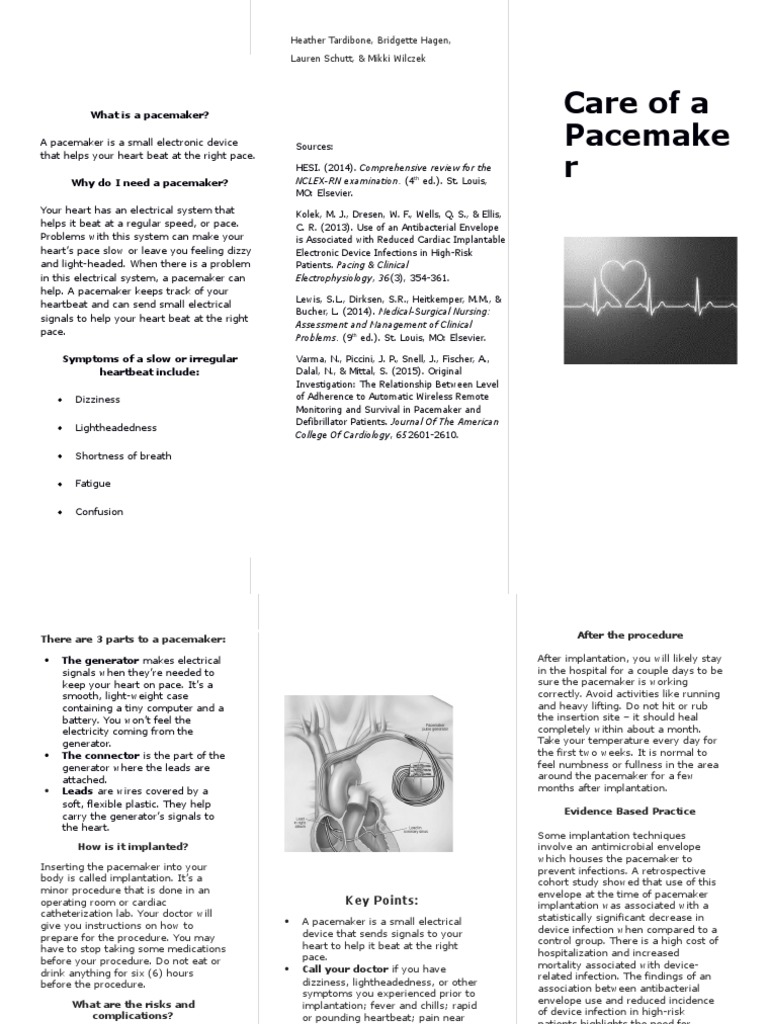 Pacemaker Pamphlet | Download Free PDF | Artificial Cardiac Pacemaker ...