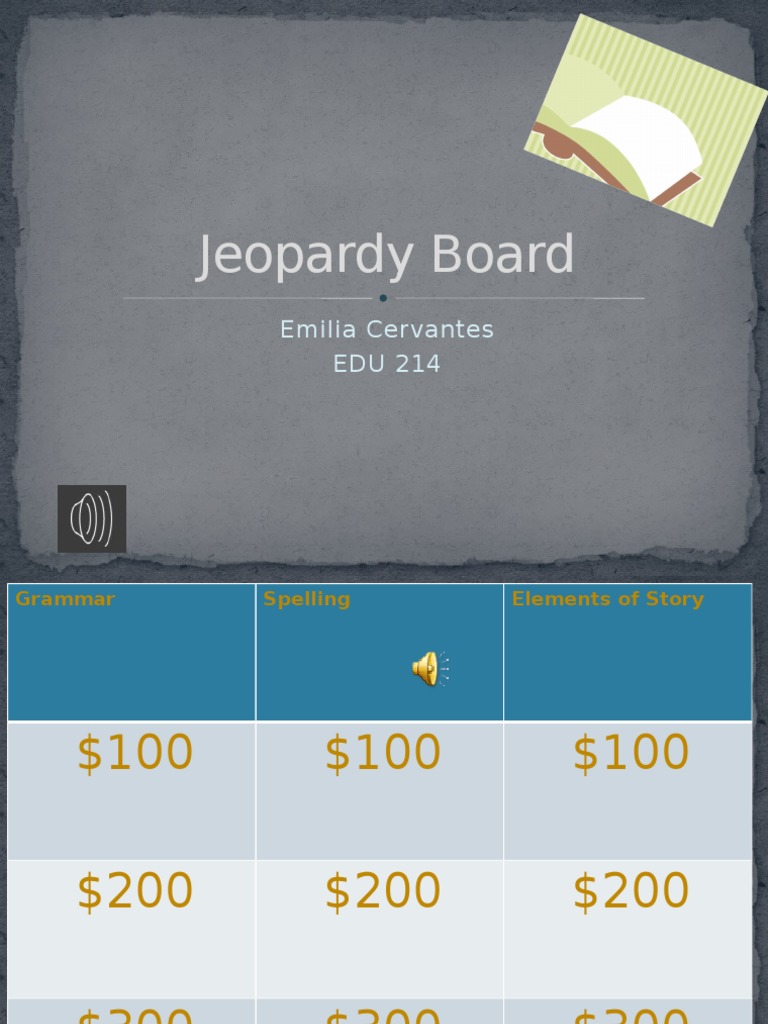 Jeopary Board | PDF