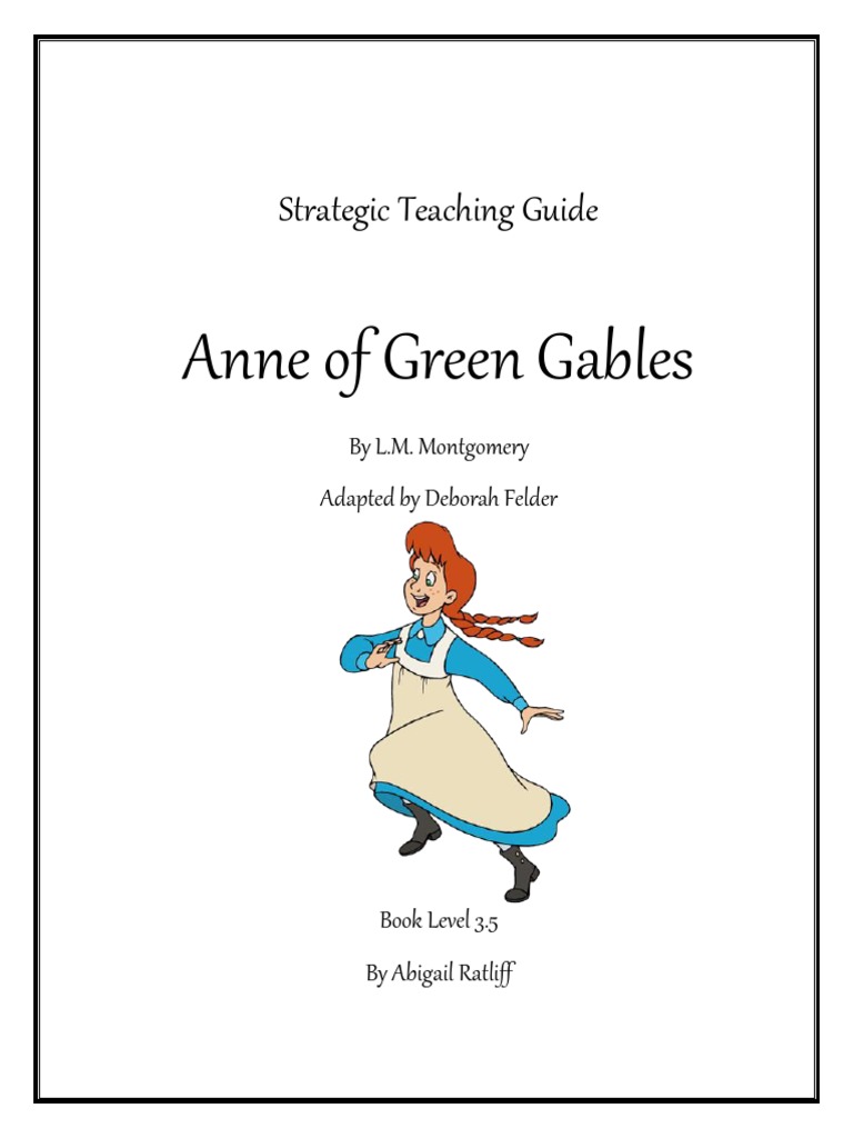 Edu 332 - STG Anne of Green Gables | Download Free PDF | Anne Of Green ...