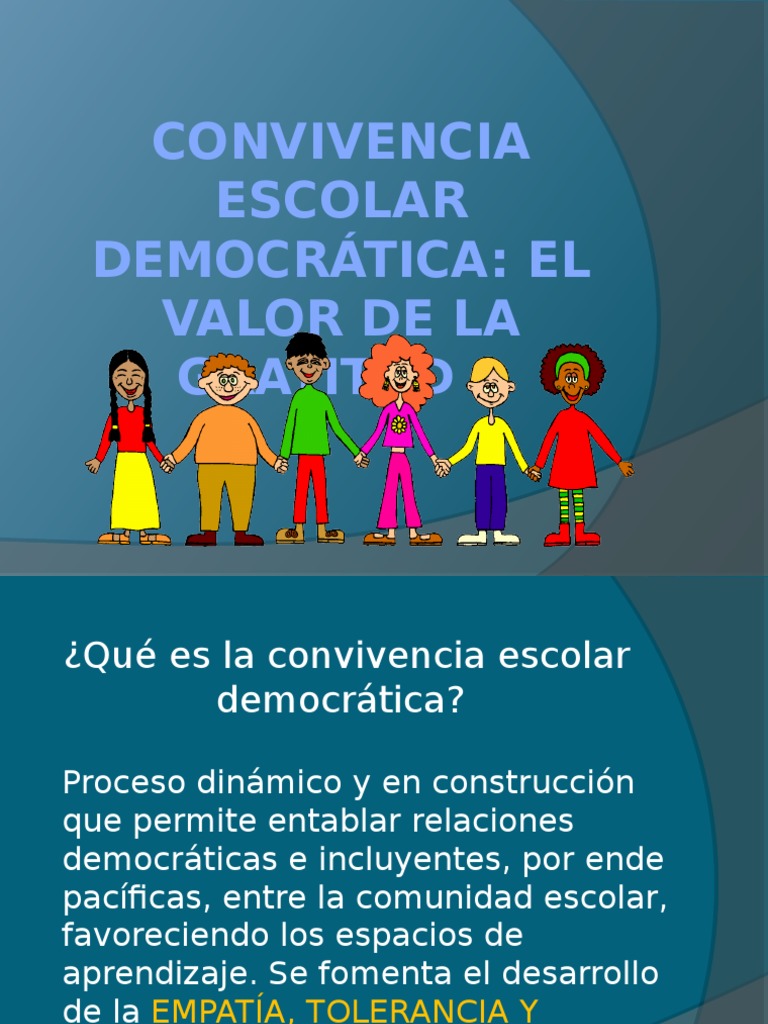Convivencia Escolar Democrática | PDF