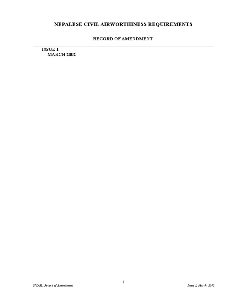 NCAR, Rec. Amend Sheet | PDF