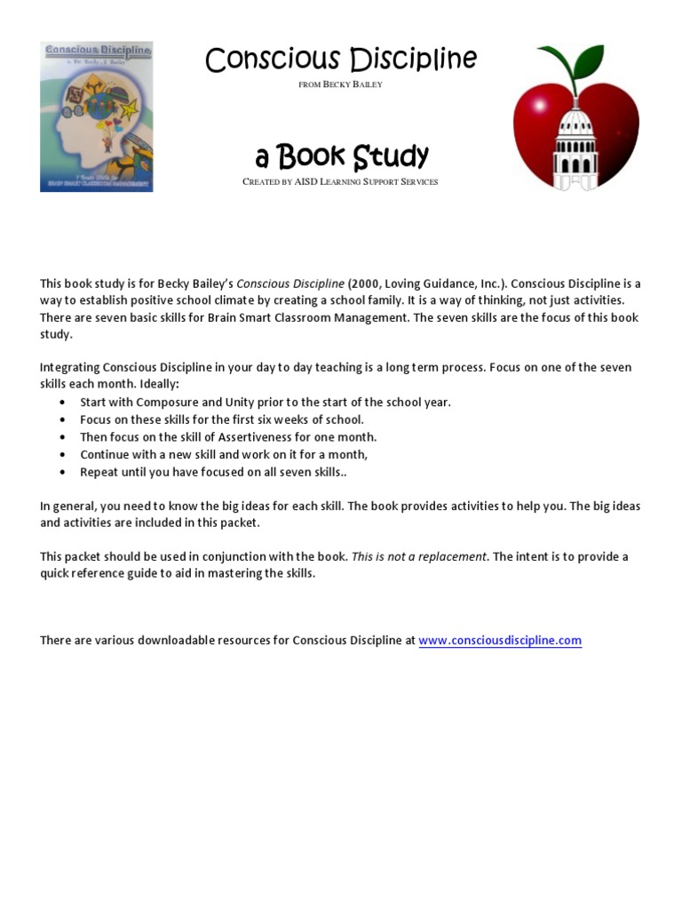 Conscious Discipline Book Study Guide | PDF | Motivation | Motivational