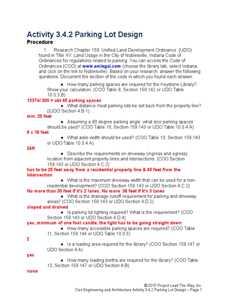 Parking Lot Design Pdf Engineering Road Transport