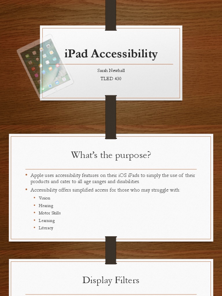 iPad Accessibility Features Guide | PDF | Career & Growth | Business