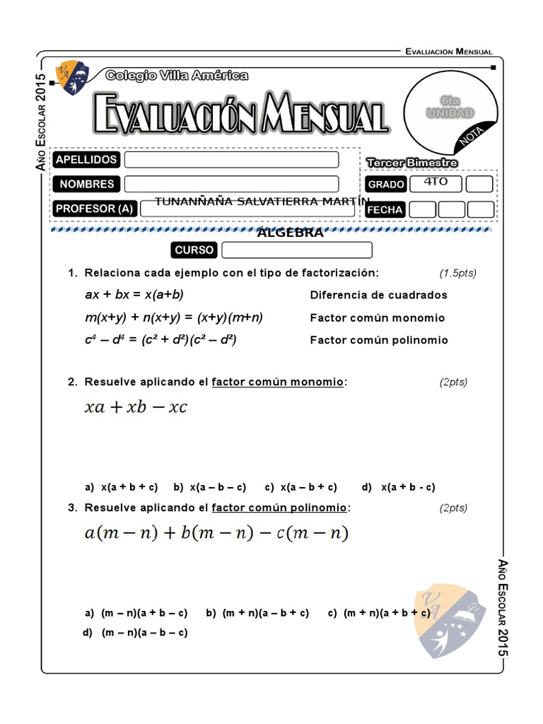 Algebra Primaria | PDF | Ciencia y matemáticas | Informática