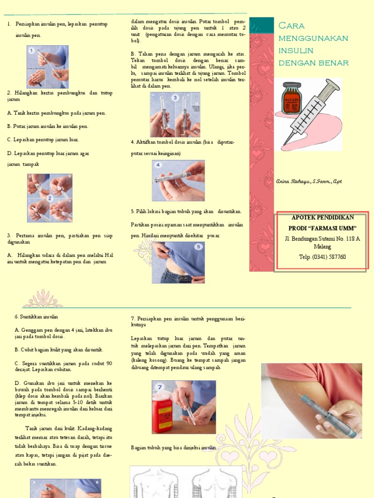 Brosur DM (Pemakaian Insulin) - Arina Rahayu - 2014-234 PDF | PDF ...
