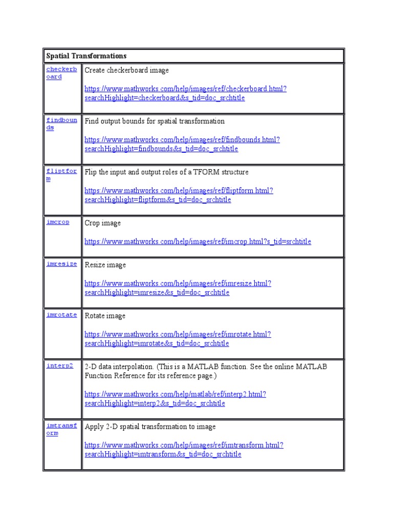 Spatial Transformations: Checkerb Oard | PDF | Teaching Methods & Materials | Computers
