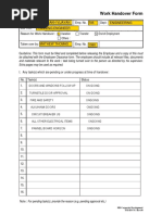 Handover Document Template | PDF | Computing | Software