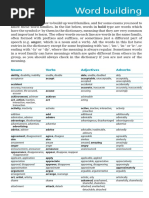 Table of Verbs Nouns Adjs Advs | PDF