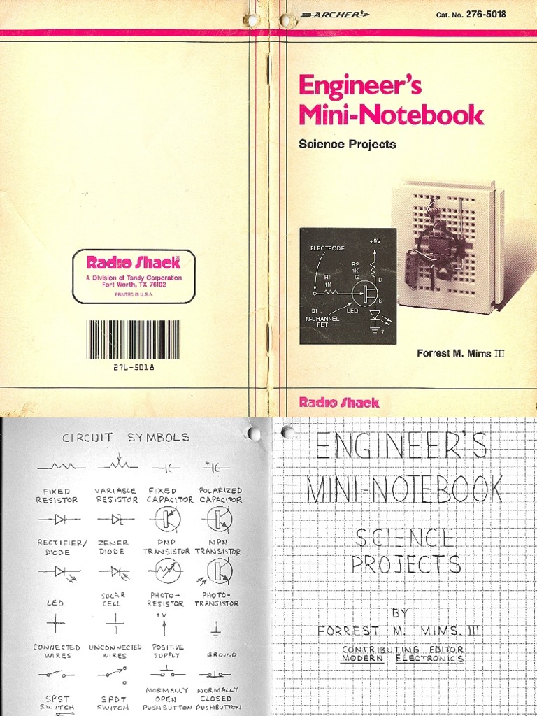 (A Siliconcepts Book) Forrest M. Mims III-Engineer's Mini-Notebook - Science Project-Radio Shack ...