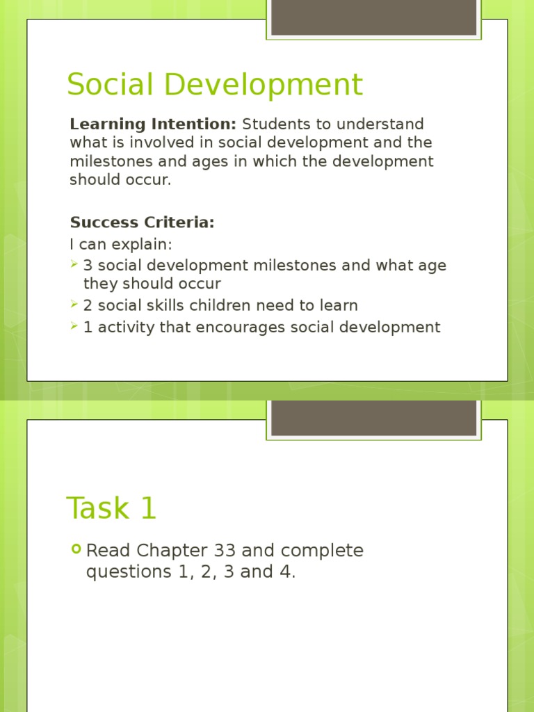 Social Development | PDF