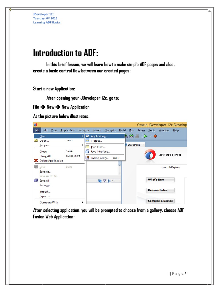Tuesday Lecture - JDeveloper 2016-12-06 Introduction To ADF | PDF | Software | Computing Platforms