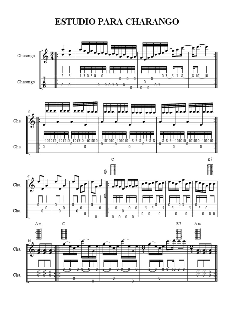 Estudio Charango 1 | PDF