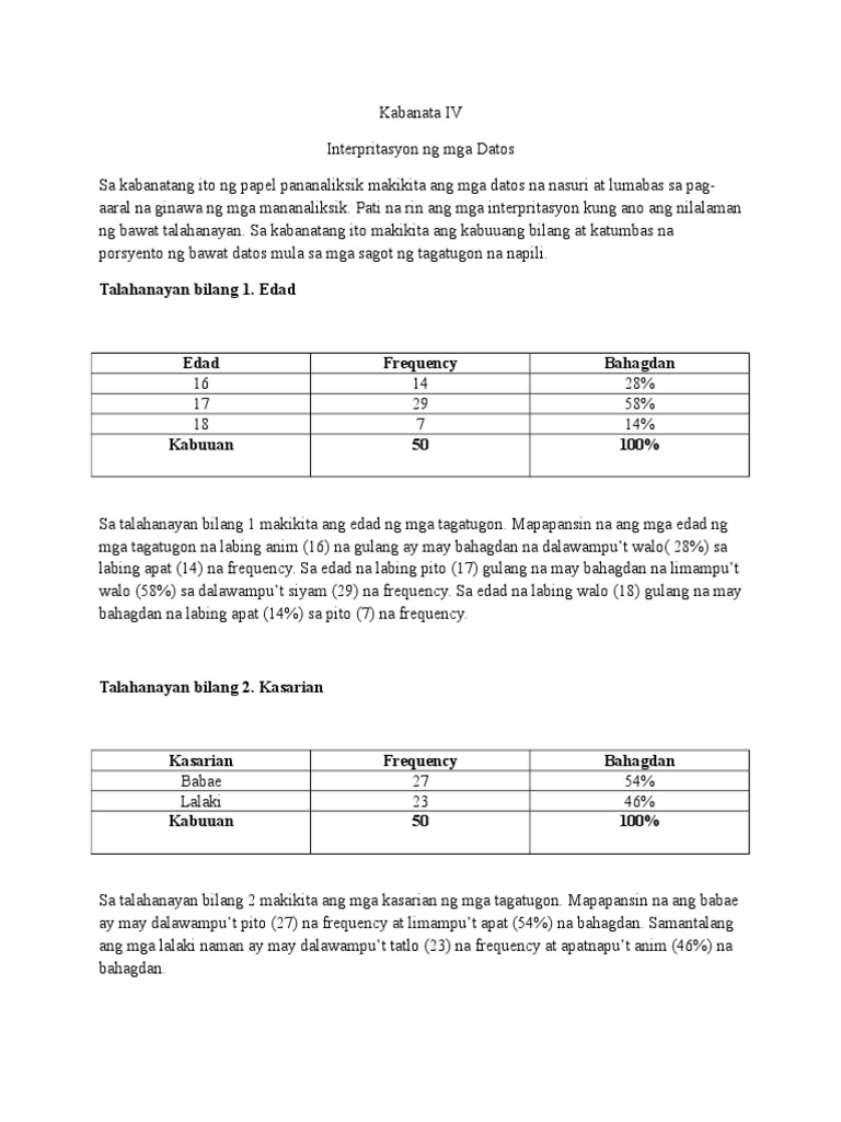 Filipino Tesis | PDF