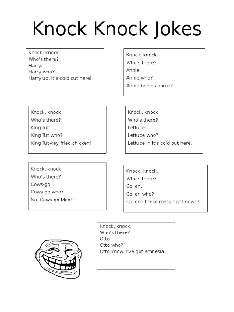Knock Knock Jokes | PDF