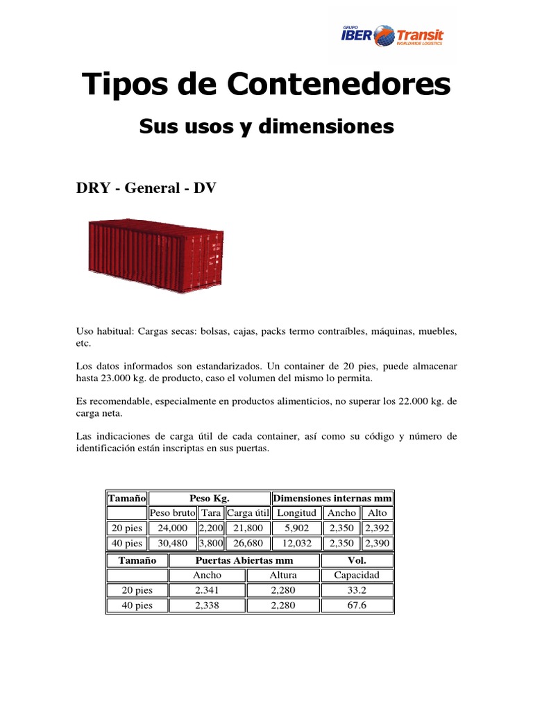 Contenedores Maritimos PDF | PDF | Transporte | Naturaleza