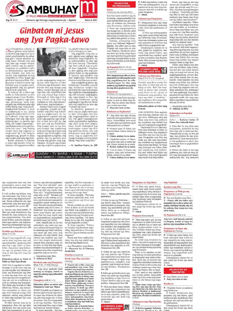 Sambuhay Waray Version | PDF