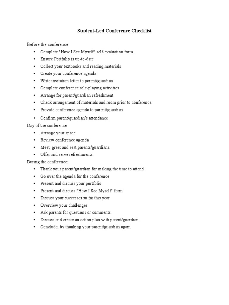 Student Conference List | PDF