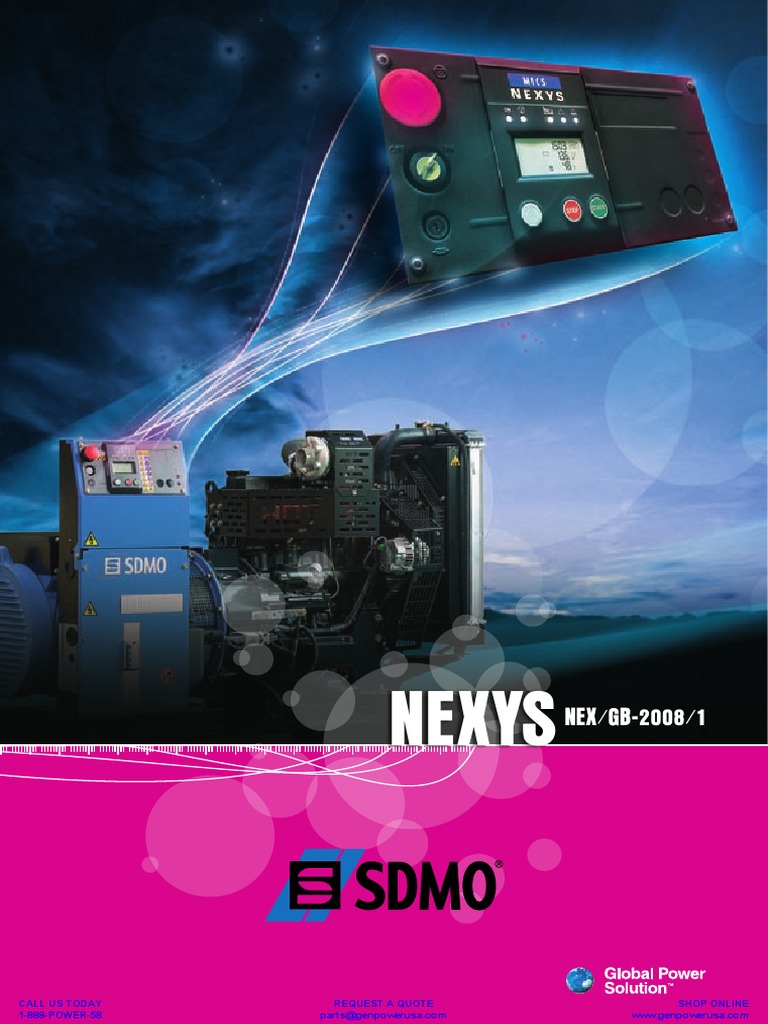 Datasheet Sdmo Nexys2 Control Panel | PDF | Mains Electricity | Switch