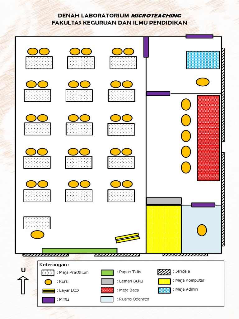 DENAH LABORATORIUM Microteaching | PDF