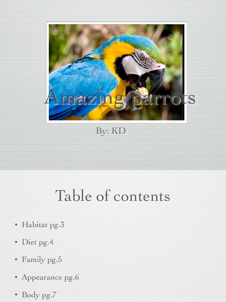 Parrots | PDF
