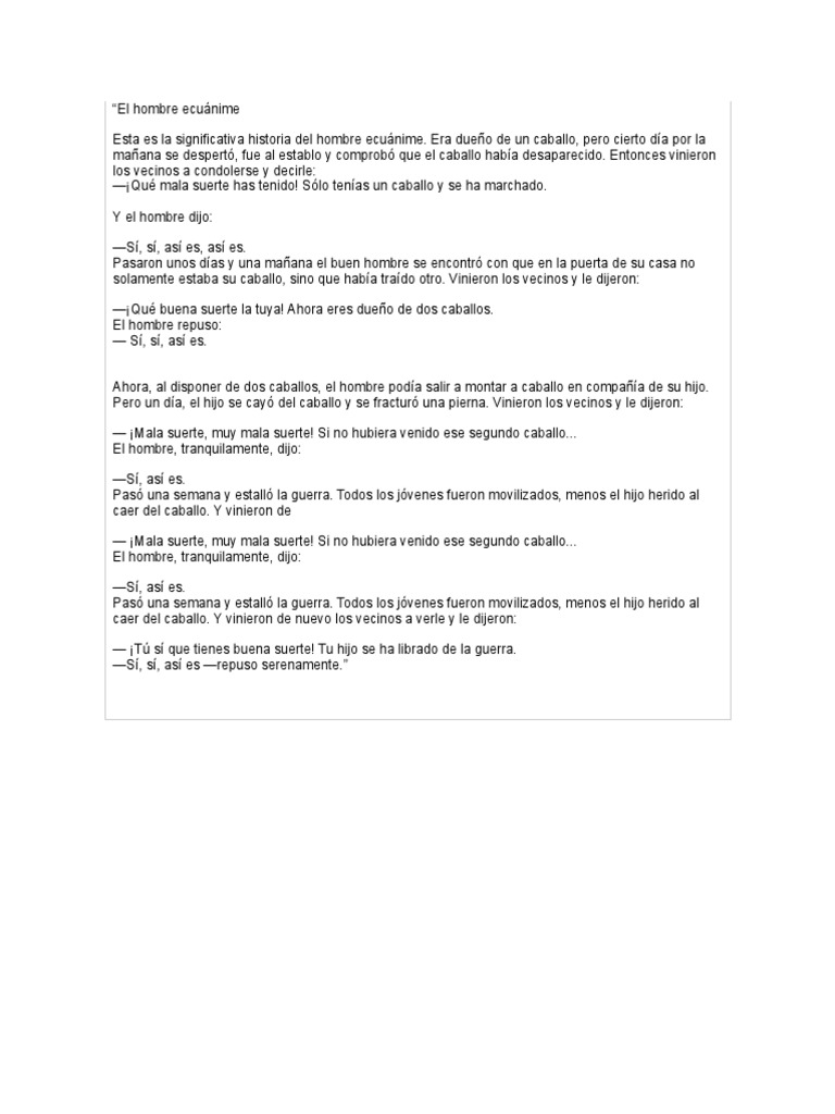 El Hombre Ecuanime | PDF