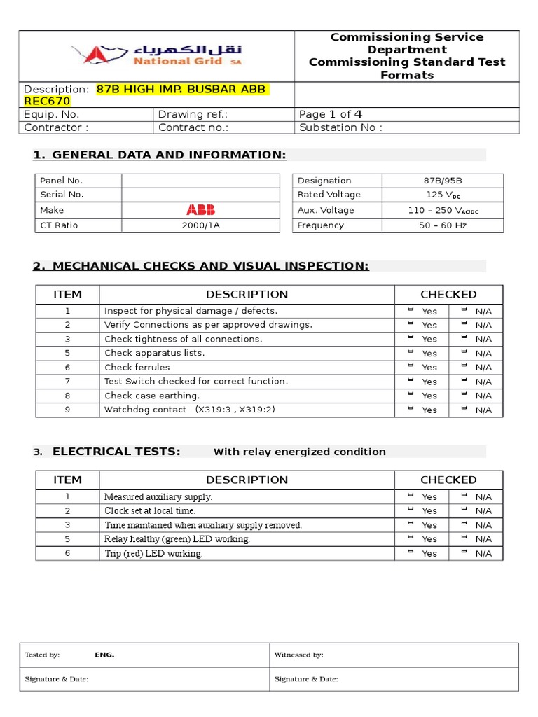 Abb Rec670 Busbar High Imp | Relay | Electrical Equipment