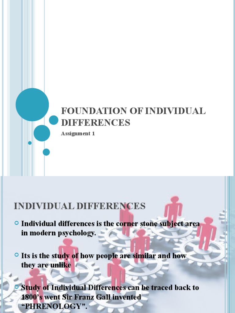 Understanding Individual Differences in Psychology | PDF | Behavioural ...