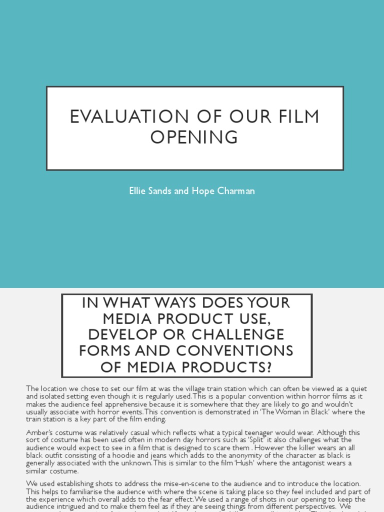 FINAL FILM: Evaluation | PDF | Adobe Photoshop | Gender