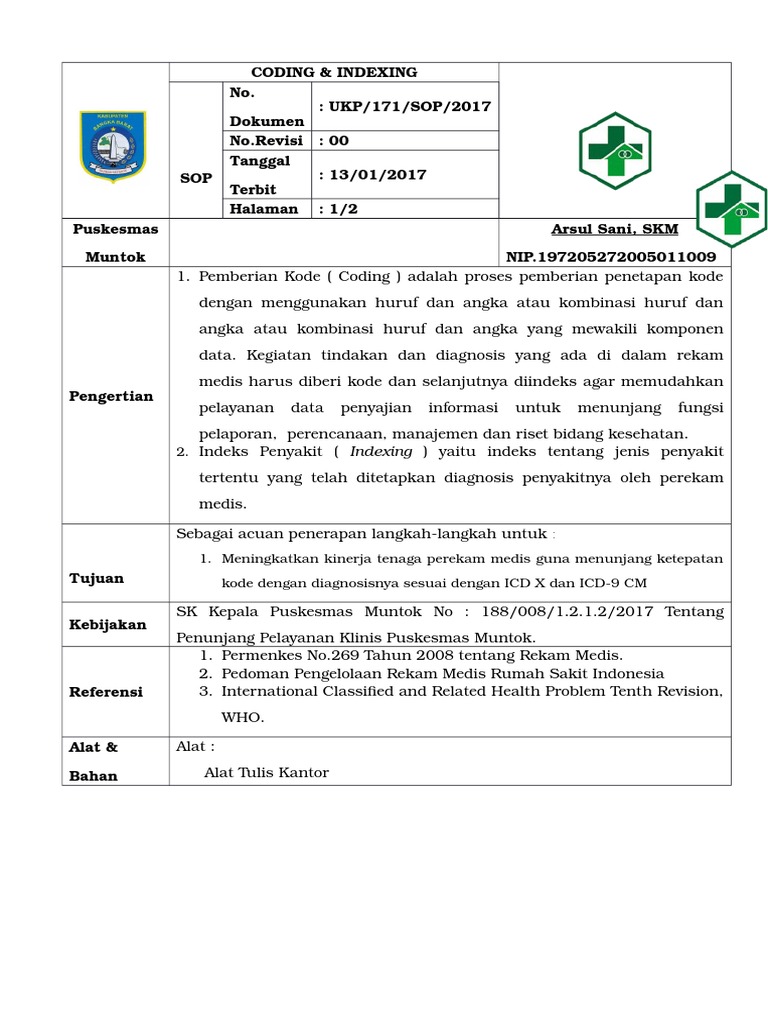 Coding & Indeksing Rekam Medis | PDF