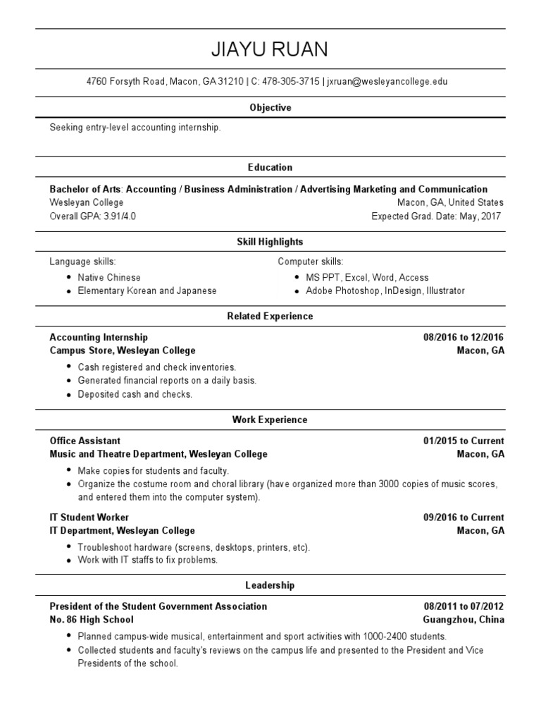 Mock Interview Resume | PDF | Computing And Information Technology ...