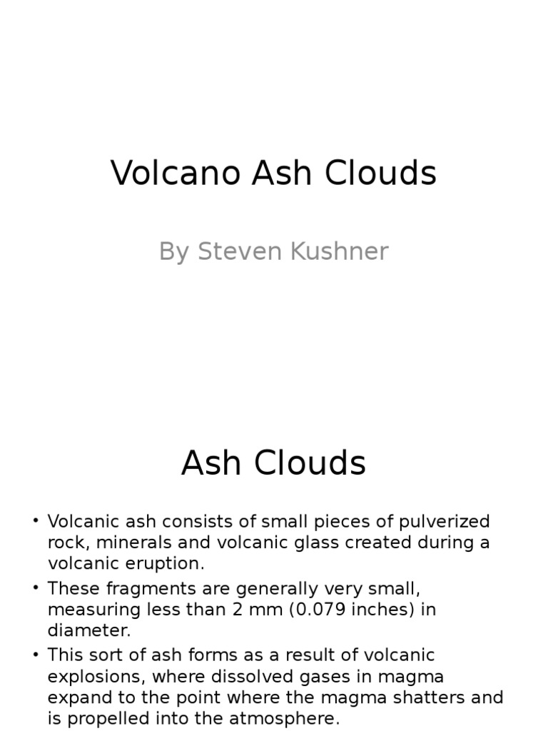 Understanding Volcanic Ash Clouds | PDF | Science & Mathematics