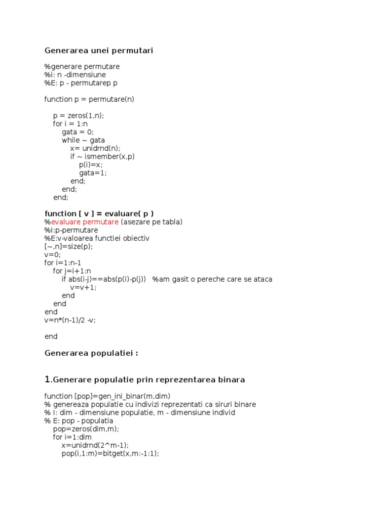 MATLAB Genetic Algorithms | PDF
